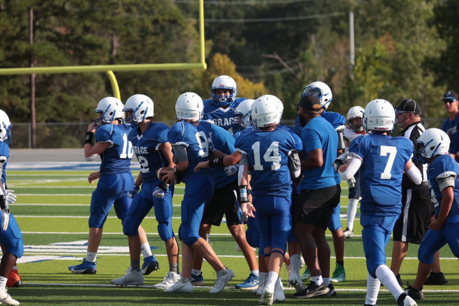 The Cougars Improve to 3-0 JR High Football - Grace Community School