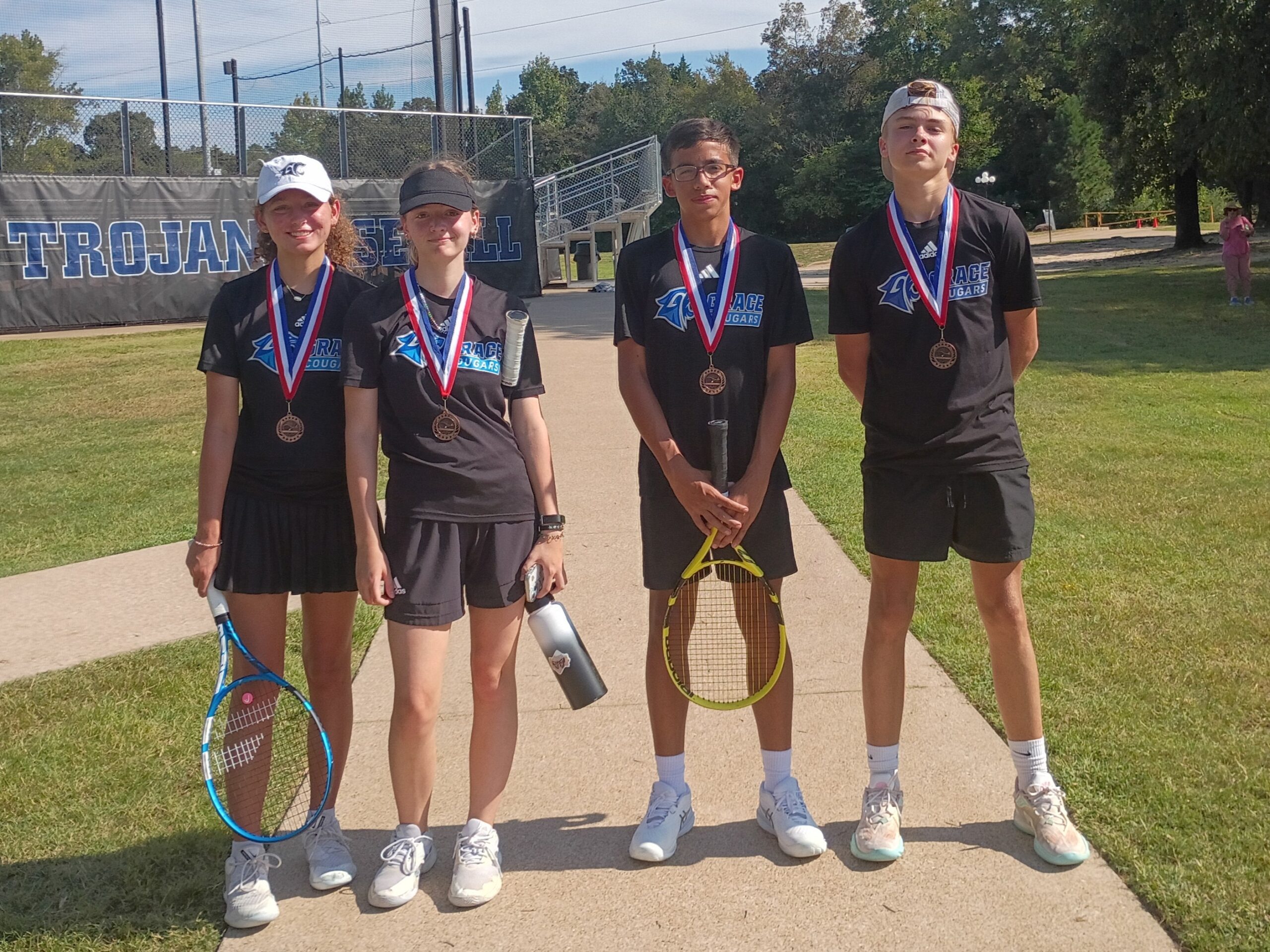 Grace Tennis Brings Home Medals, Eyes TAPPS Tournament Success - Grace ...