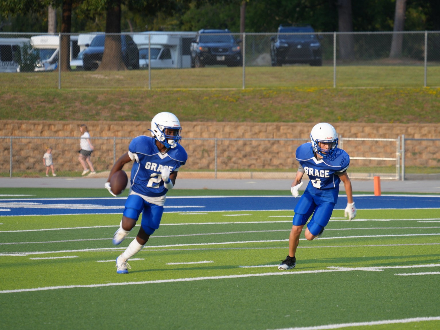 Grace JH Football Shows Grit in Matchup Against All Saints - Grace ...