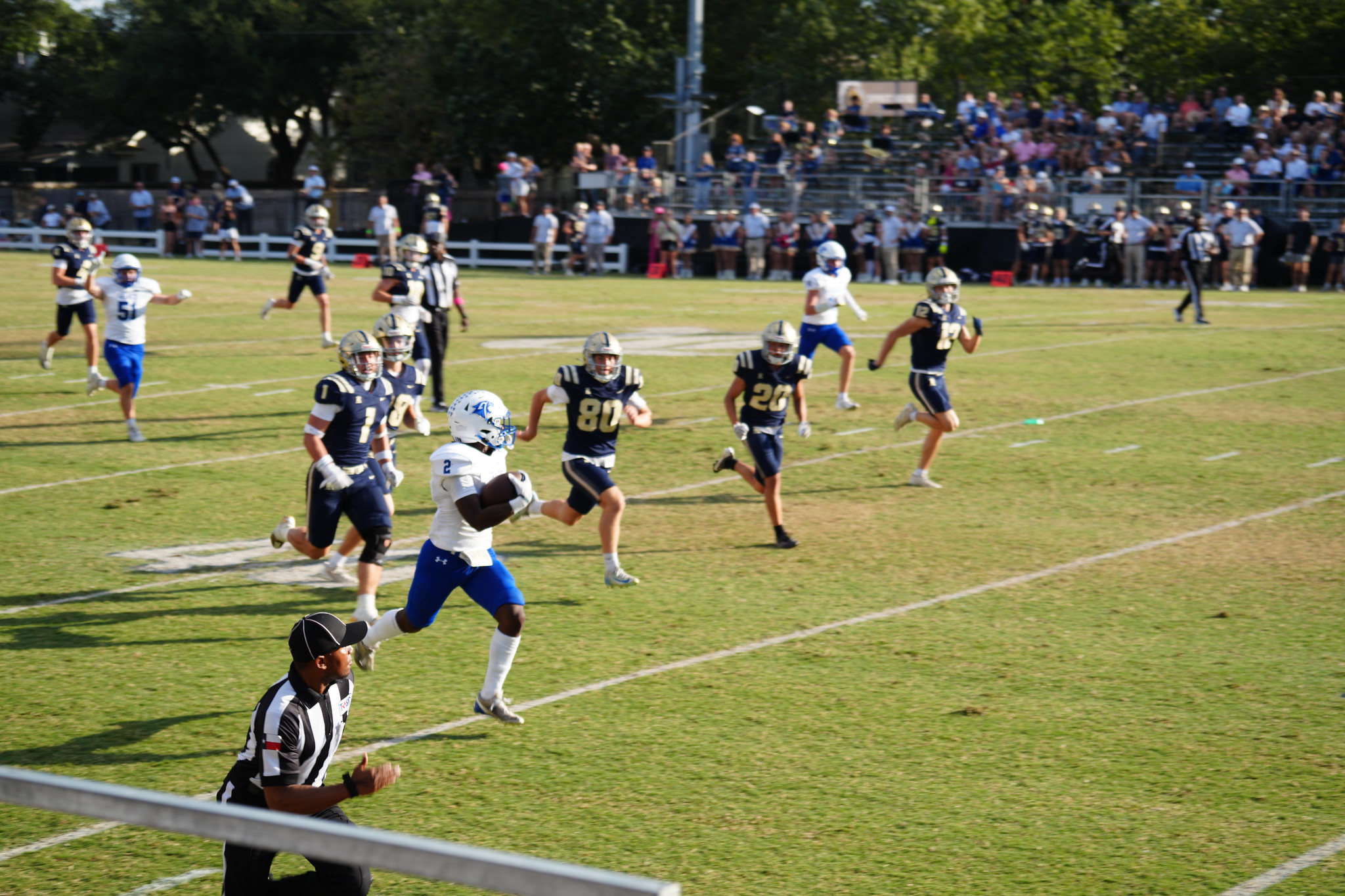 Grace Football Faced Tough District Opponent on the Road - Grace ...