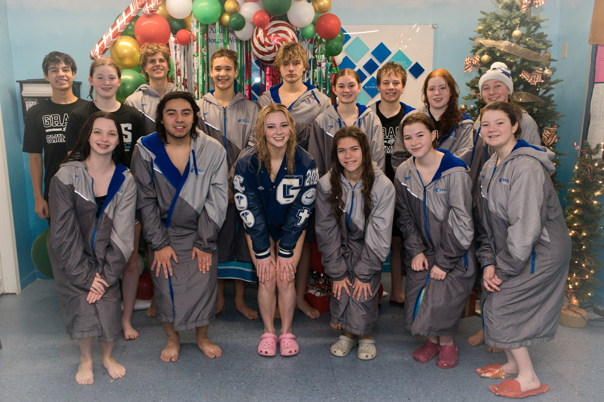 A Festive Finish: Christmas Relays for Grace Swimming at East Texas ...